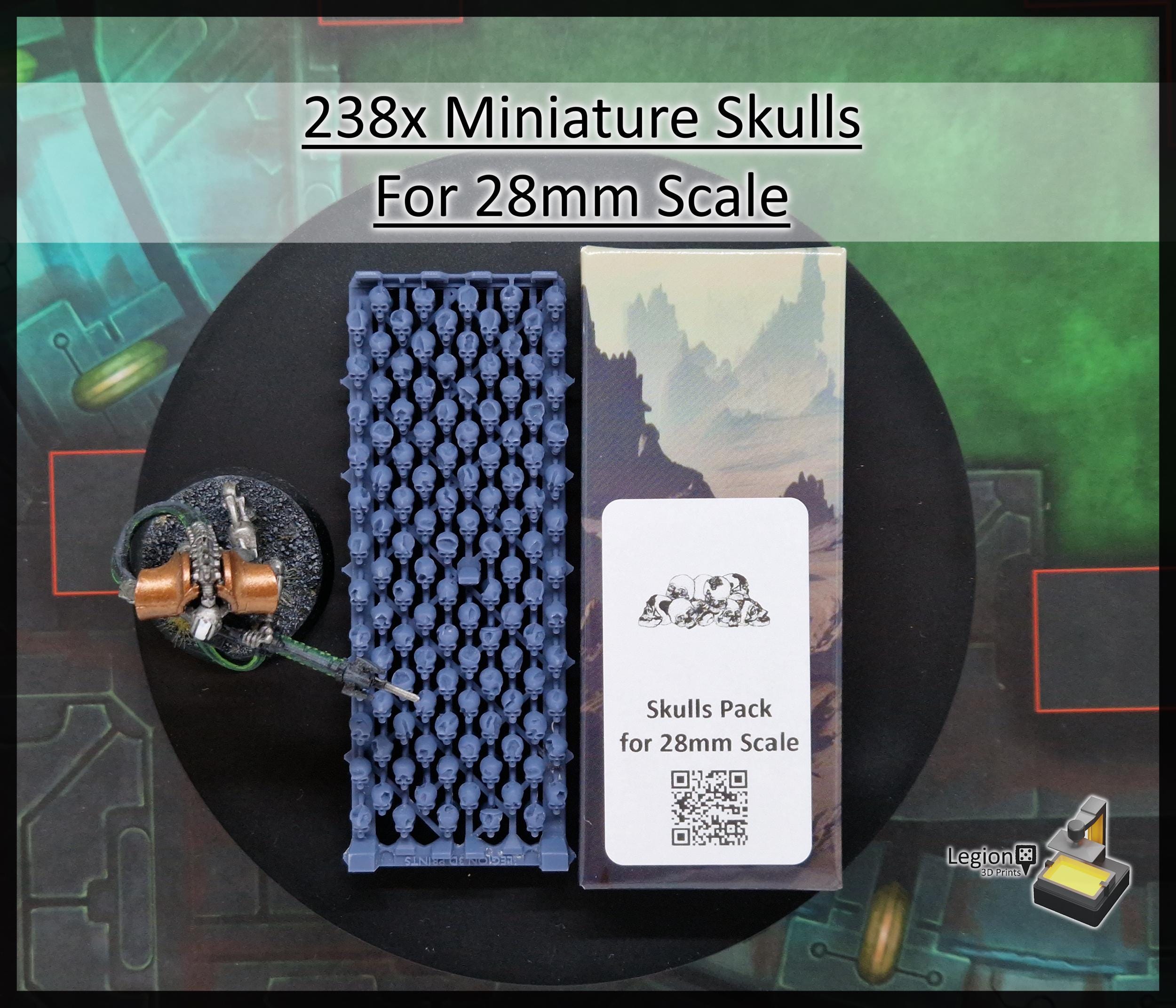 Skulls Pack for Basing 32 + 28mm Miniatures (166x) - Scatter Scenery ...