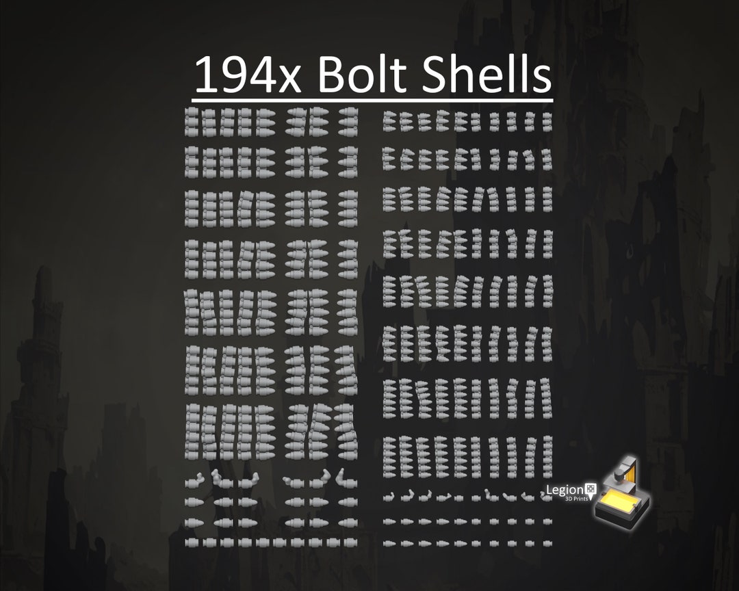 Bolt Shells Scenery Pack (194x) - for Bolters Space Marines Basing ...