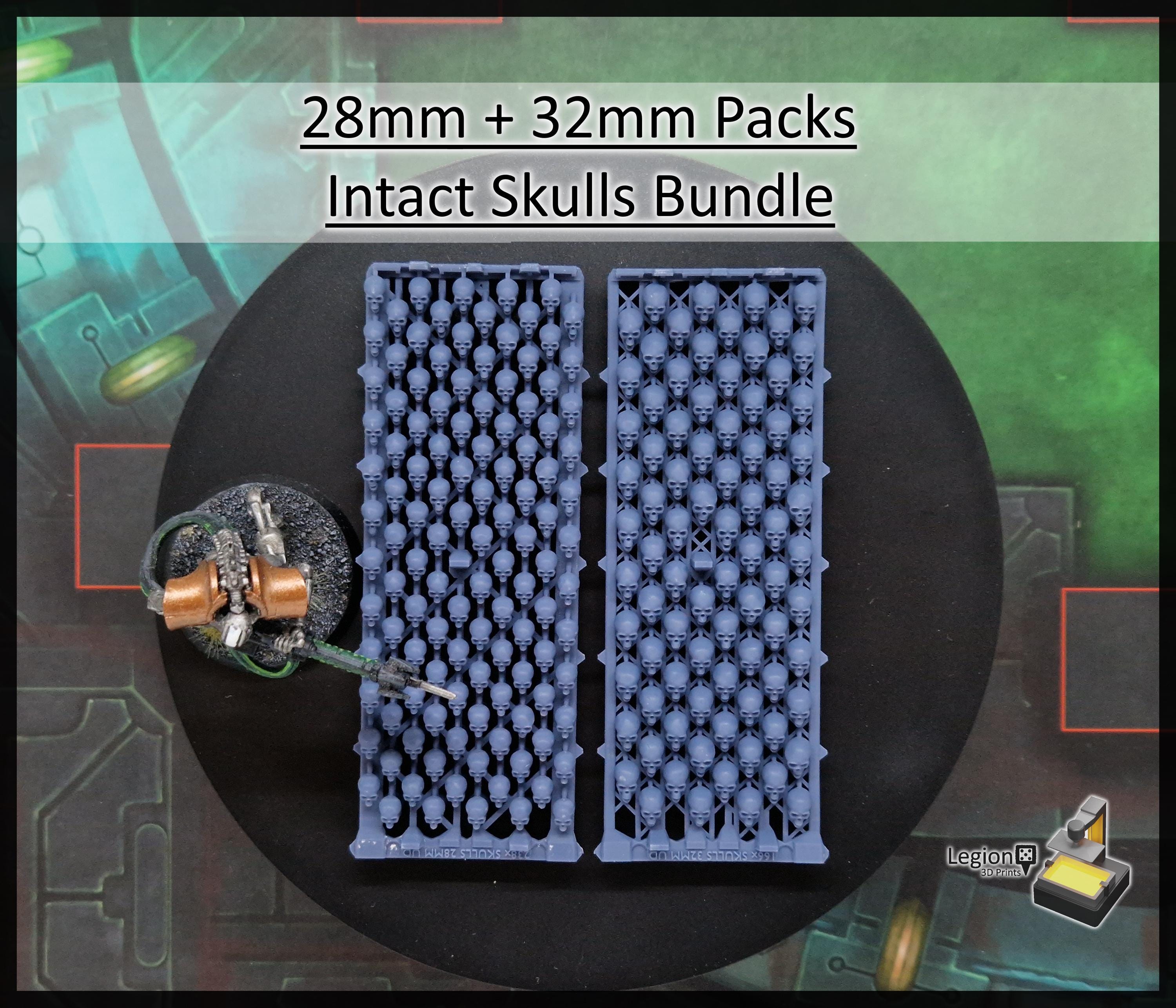 Skulls Pack for Basing 32 + 28mm Miniatures (166x) - Scatter Scenery ...