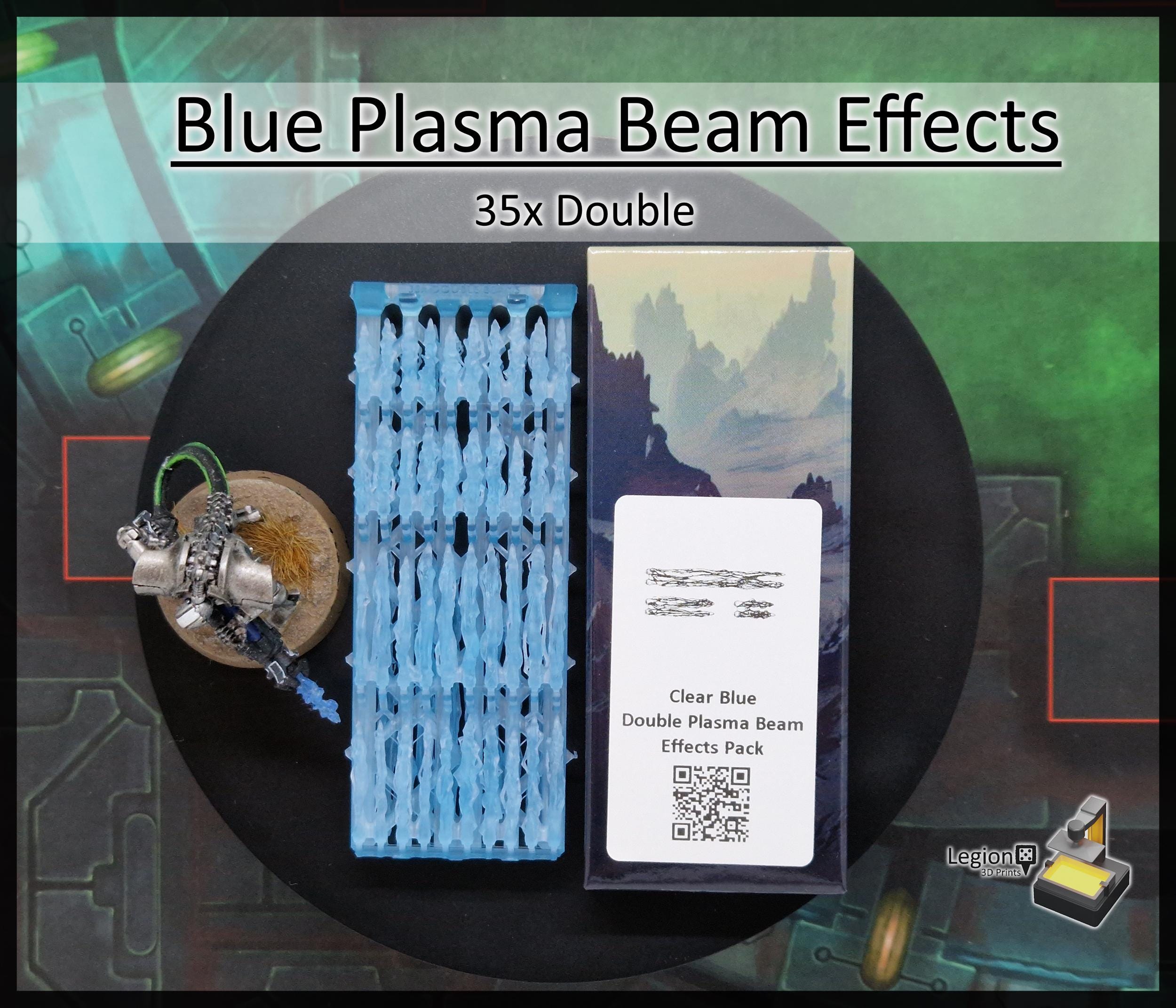 Blue Plasma Beam Miniature Effects Packs - for Wargaming Model ...
