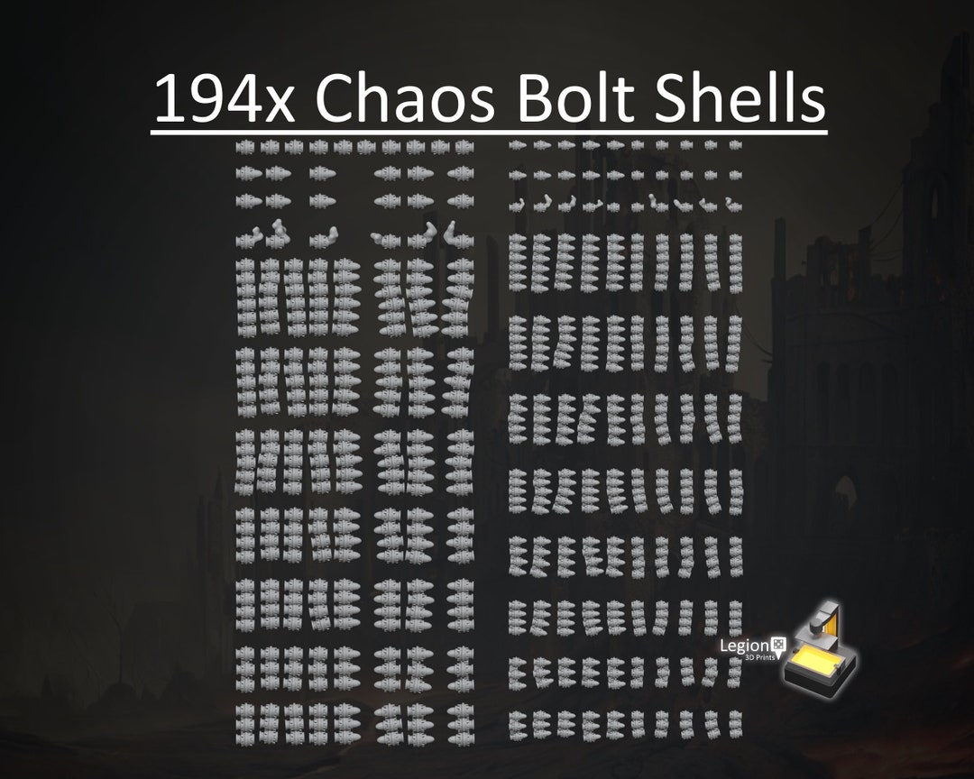 Chaos Bolt Shells Scenery Pack (194x) - for Bolters Space Marines ...