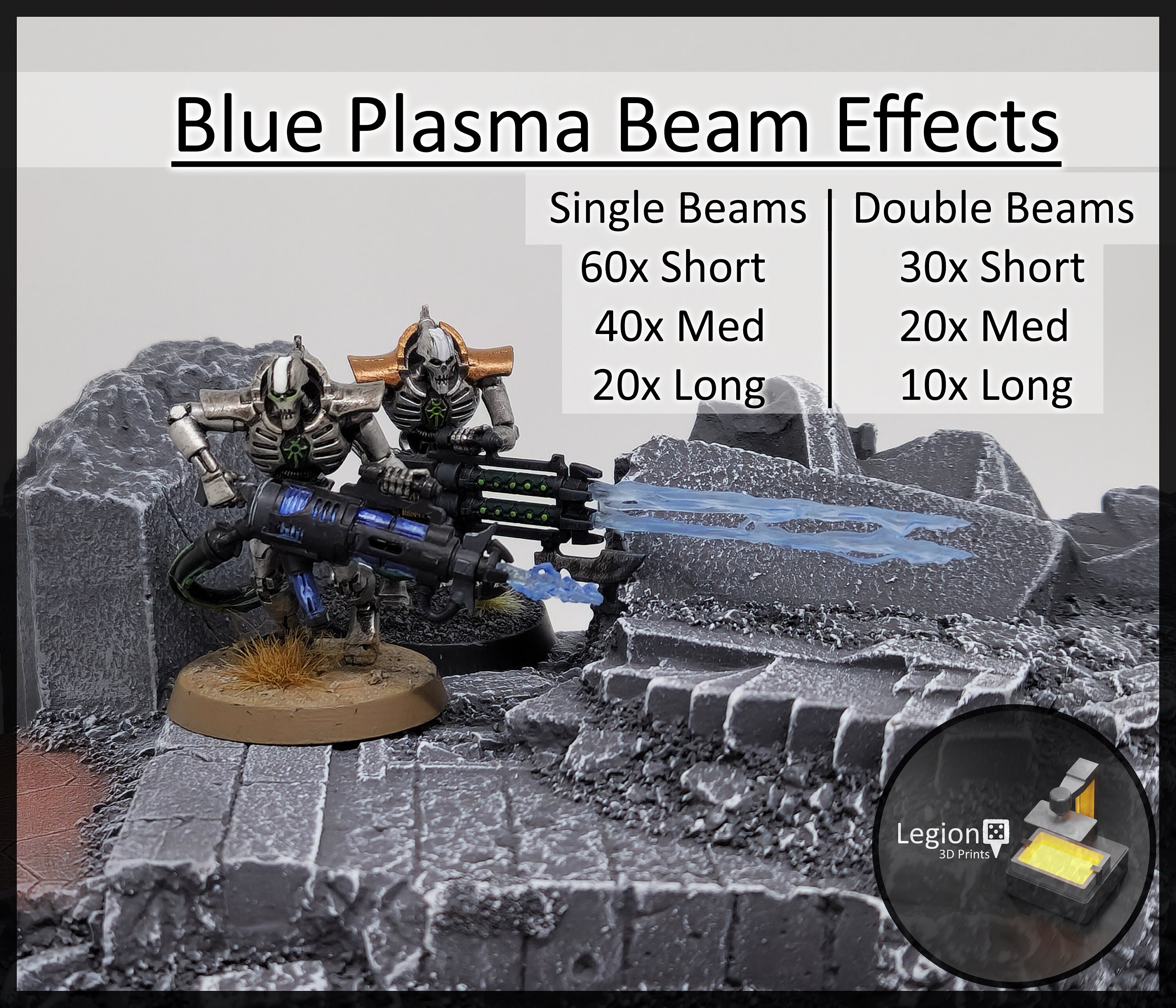Blue Plasma Beam Miniature Effects Packs for Wargaming Model - Etsy UK