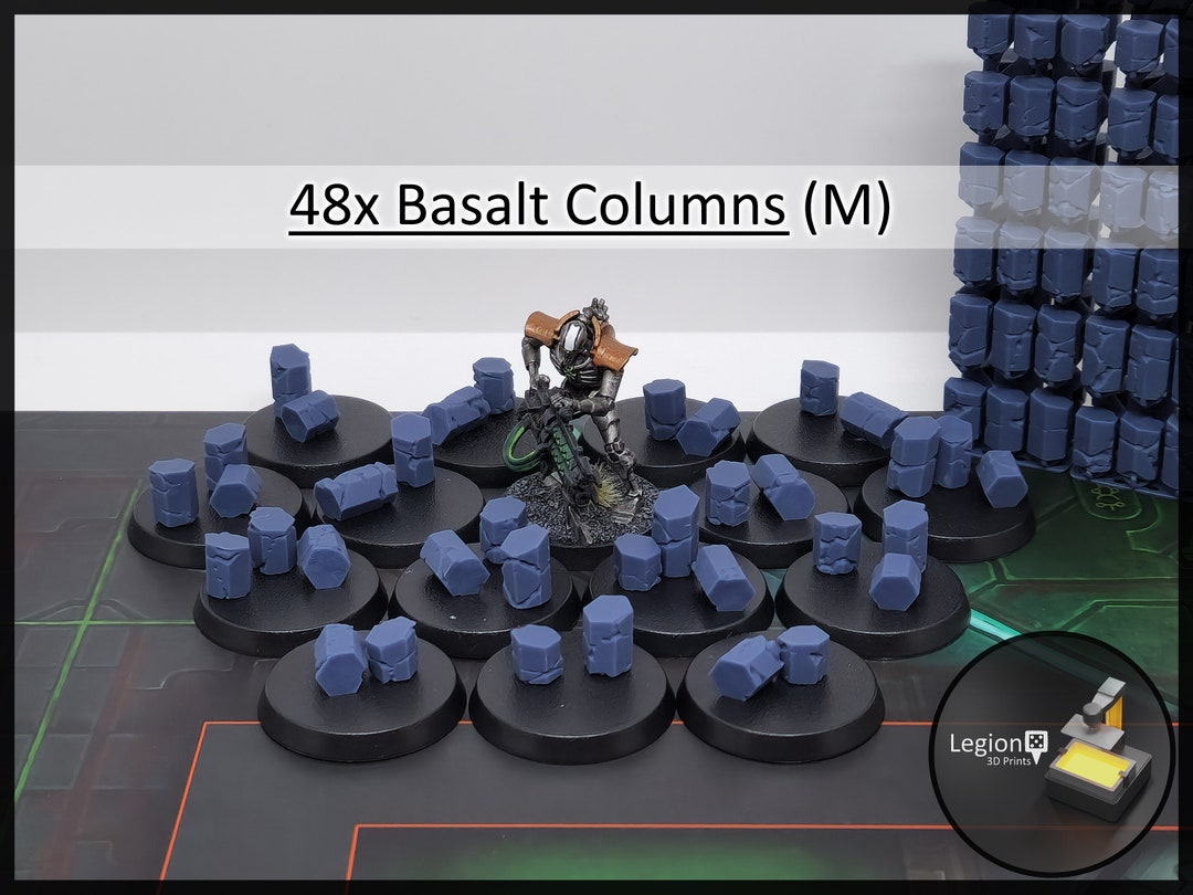 Basalt Columns M Scenery Pack (48x) - for Tomb World Wargaming Model ...