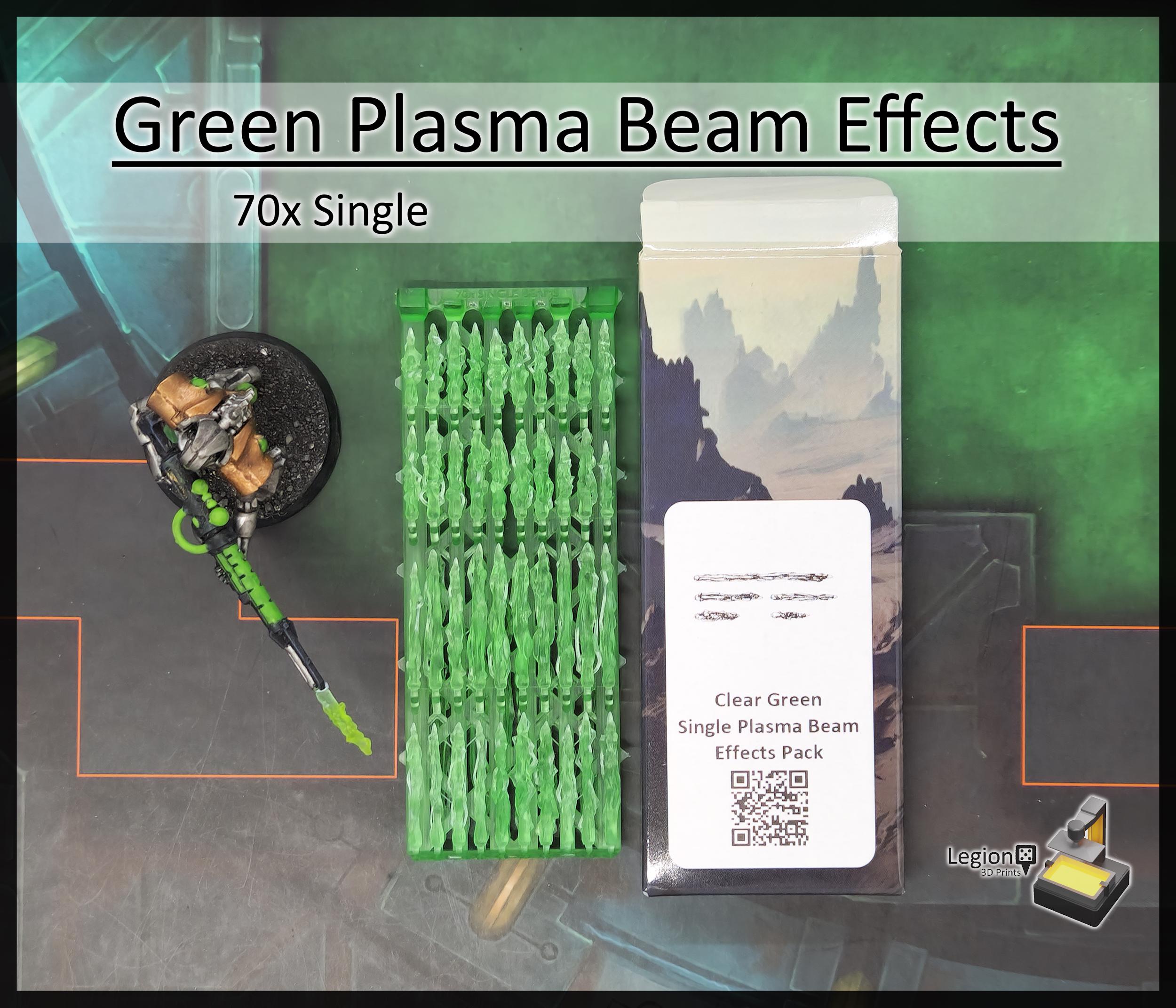 Green Plasma Beam Miniature Effects Packs - for Wargaming Model ...