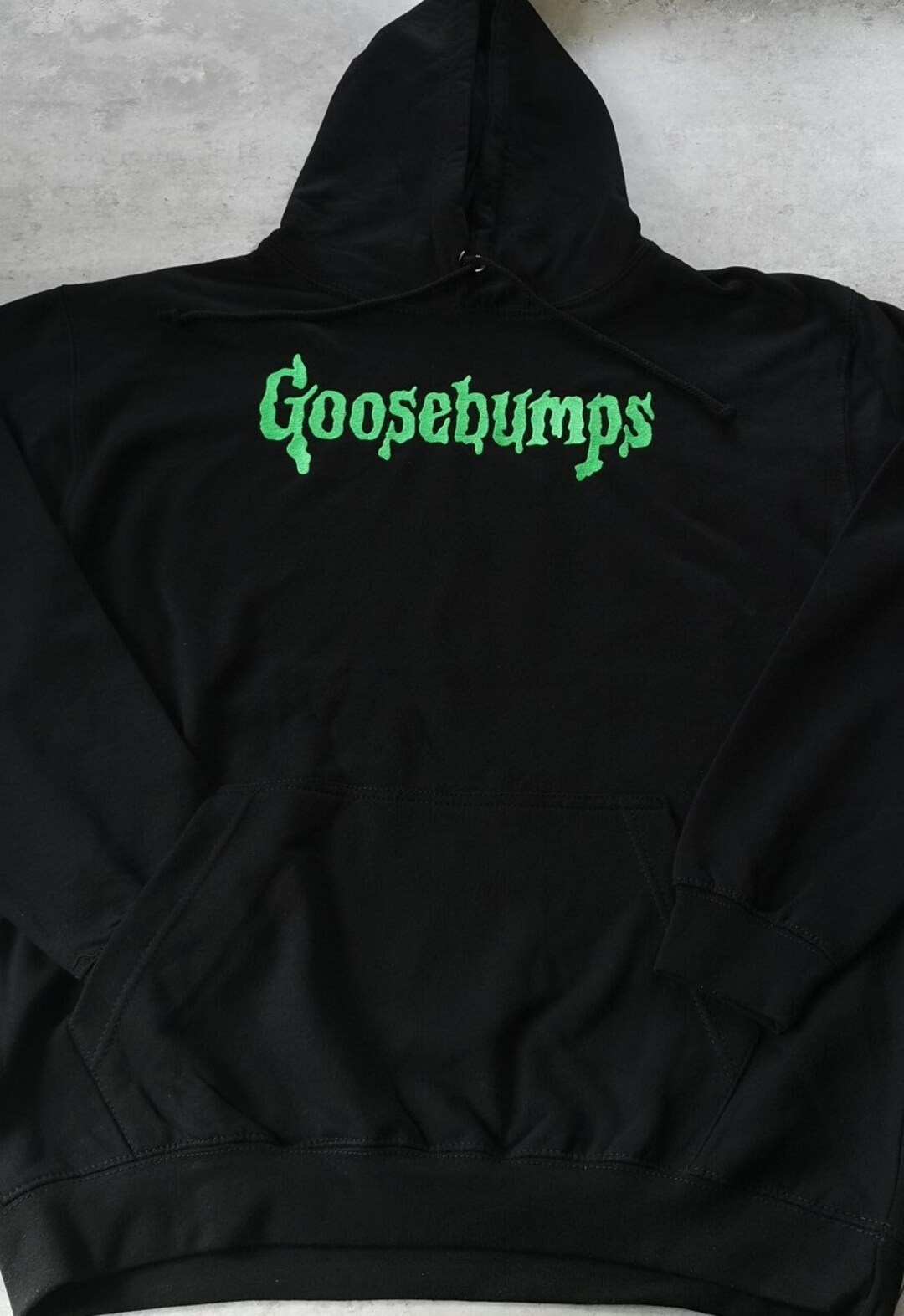Black Green Goosebumps Hoody Stein Point Horror Hooded Oversized Hoodie ...