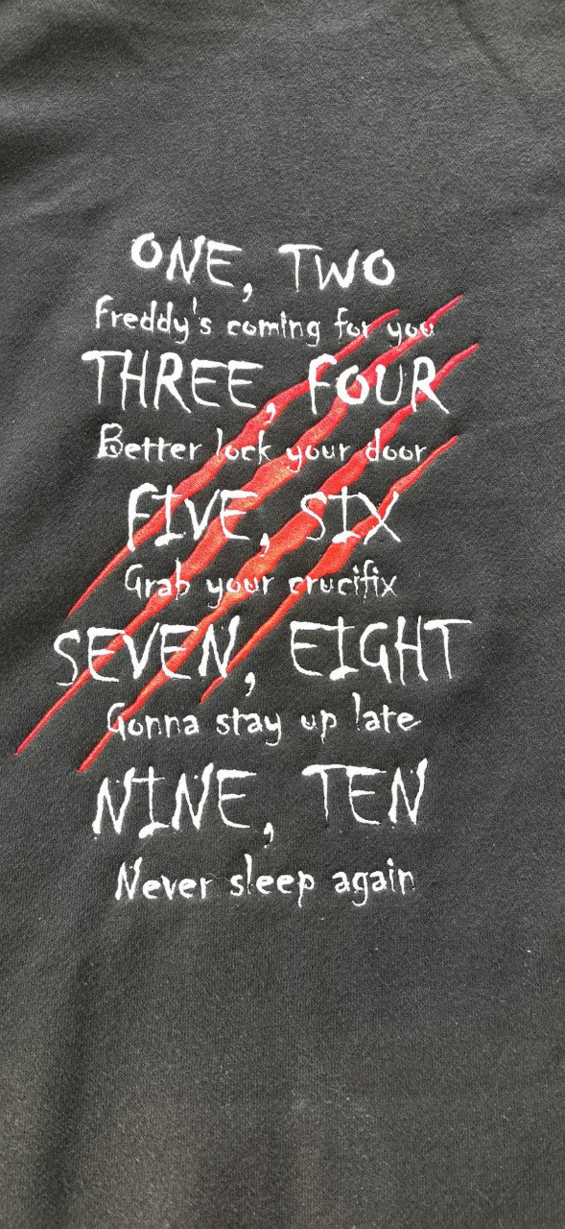 Freddy Krueger Poem Varsity Jacket Nightmare Elm Street Goth - Etsy Canada