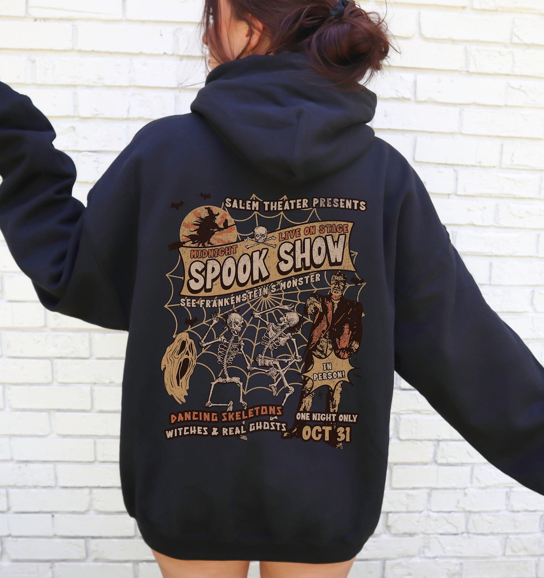 Halloween Hoodie Monster Mash Sweatshirt Retro Halloween Crewneck ...