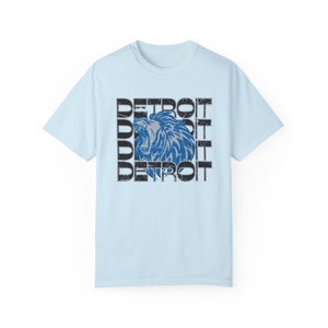 Vintage Detroit Football Shirt, Detroit Shirt, Comfort Colors Football ...