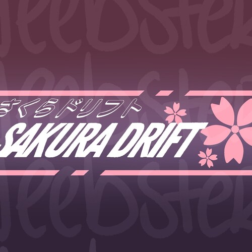 JDM // Sakura Drift Car Banner/decal MULTIPLE SIZES - Etsy