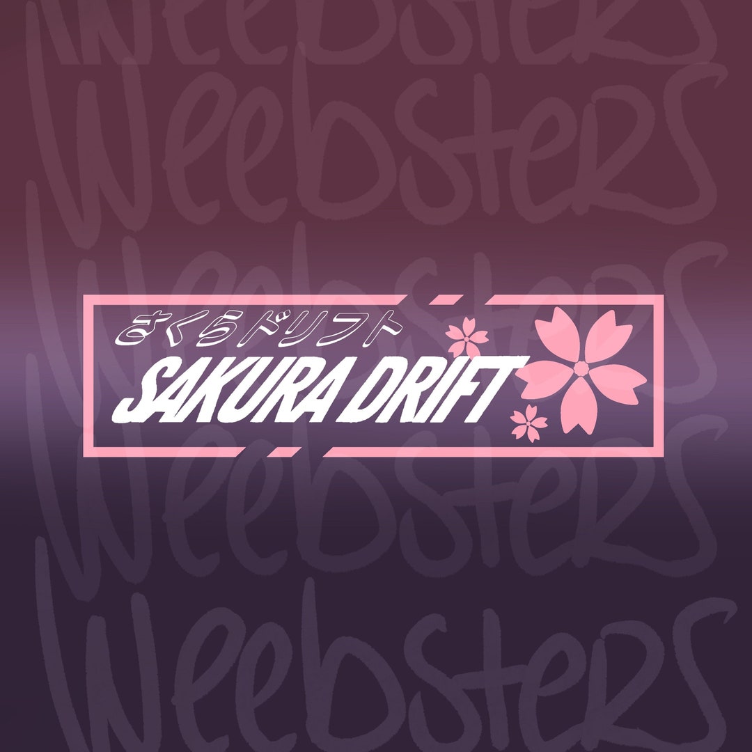 JDM // Sakura Drift Car Banner/decal MULTIPLE SIZES Colors - Etsy