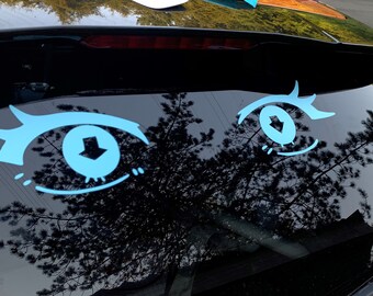 Red Eye Anime Sticker/decal - Etsy