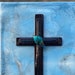 Cut Solex Glass Cross on Canvas - Etsy