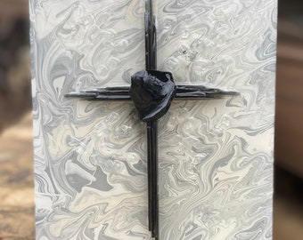 Sea Glass Cross Art - Etsy