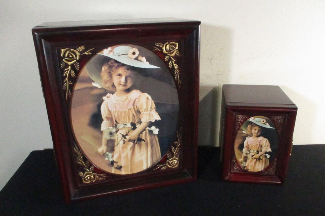 Pair of Wood Memorabilia Cases, Keepsakes or Jewelry - Etsy Singapore