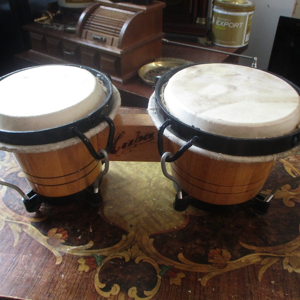 Wood Bongo Drums - Etsy