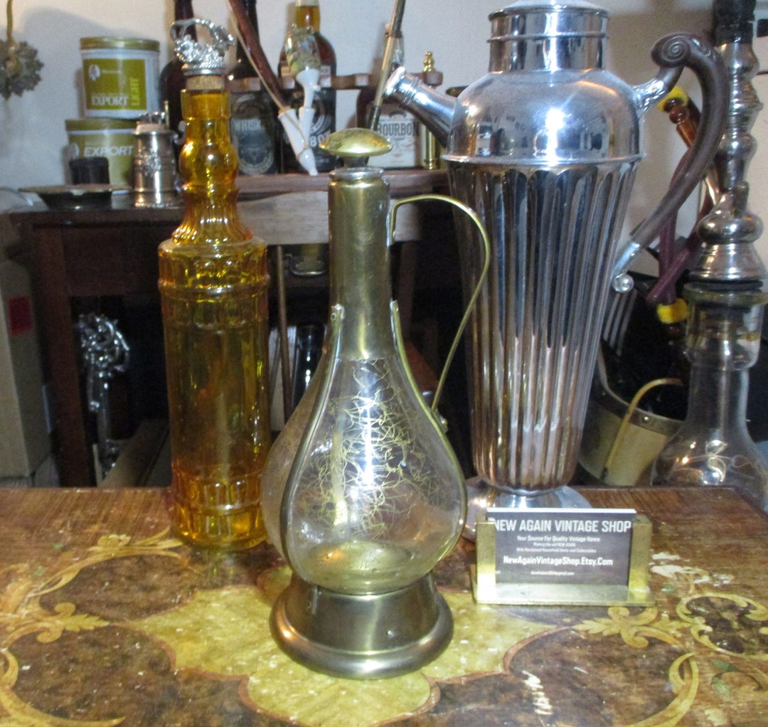 Musical Decanter Glass & Brass - Etsy