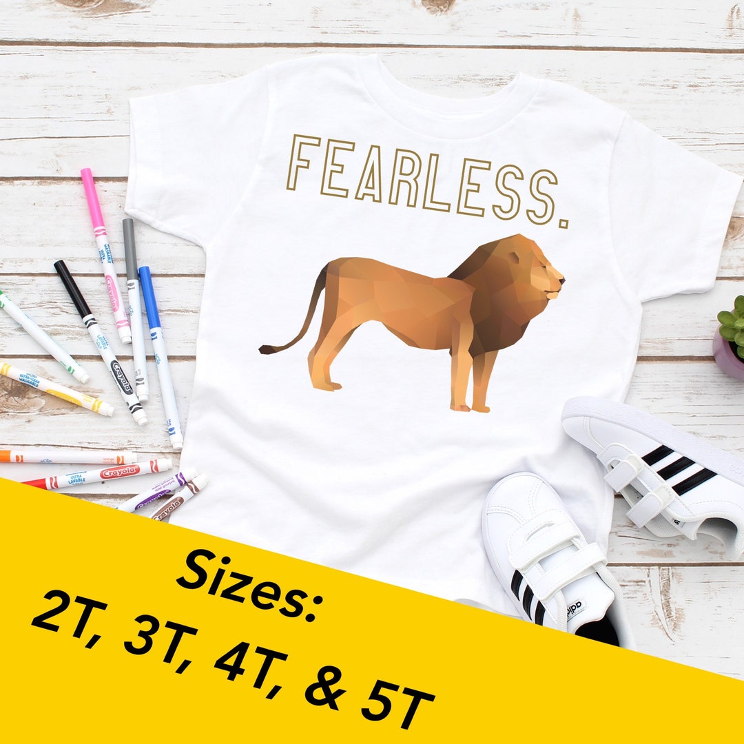 Fearless Lion Lion Shirt Polygon Animals Geometric Animals Unisex ...