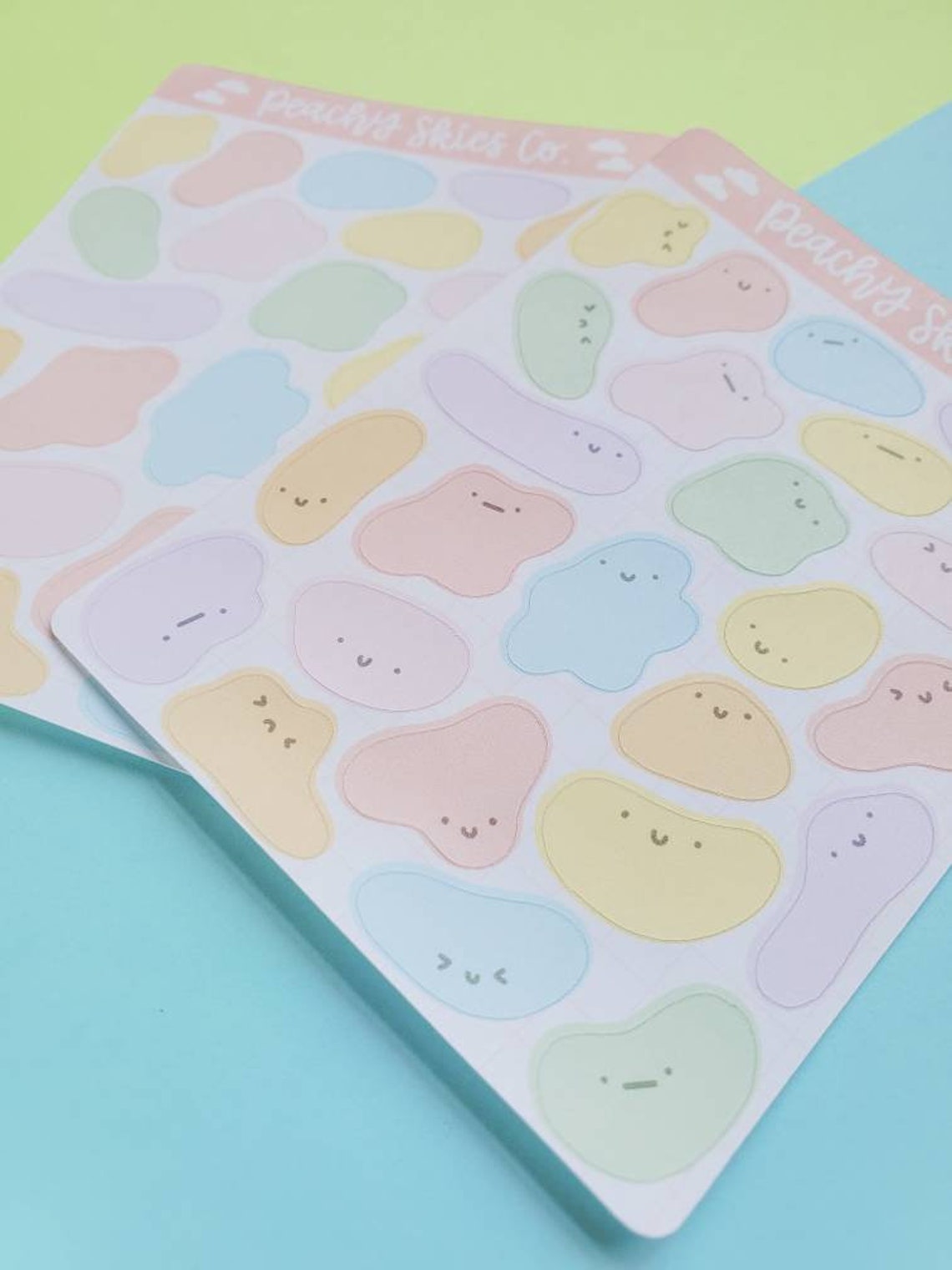 Mini Rainbow Blobs Sticker Sheets Stickers for Planners - Etsy