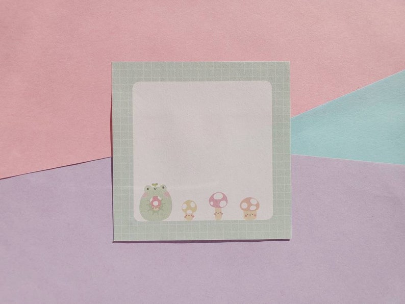 Cute Muted Pastel Aesthetic Sticky Notes 50 Sheet Sticky | Etsy