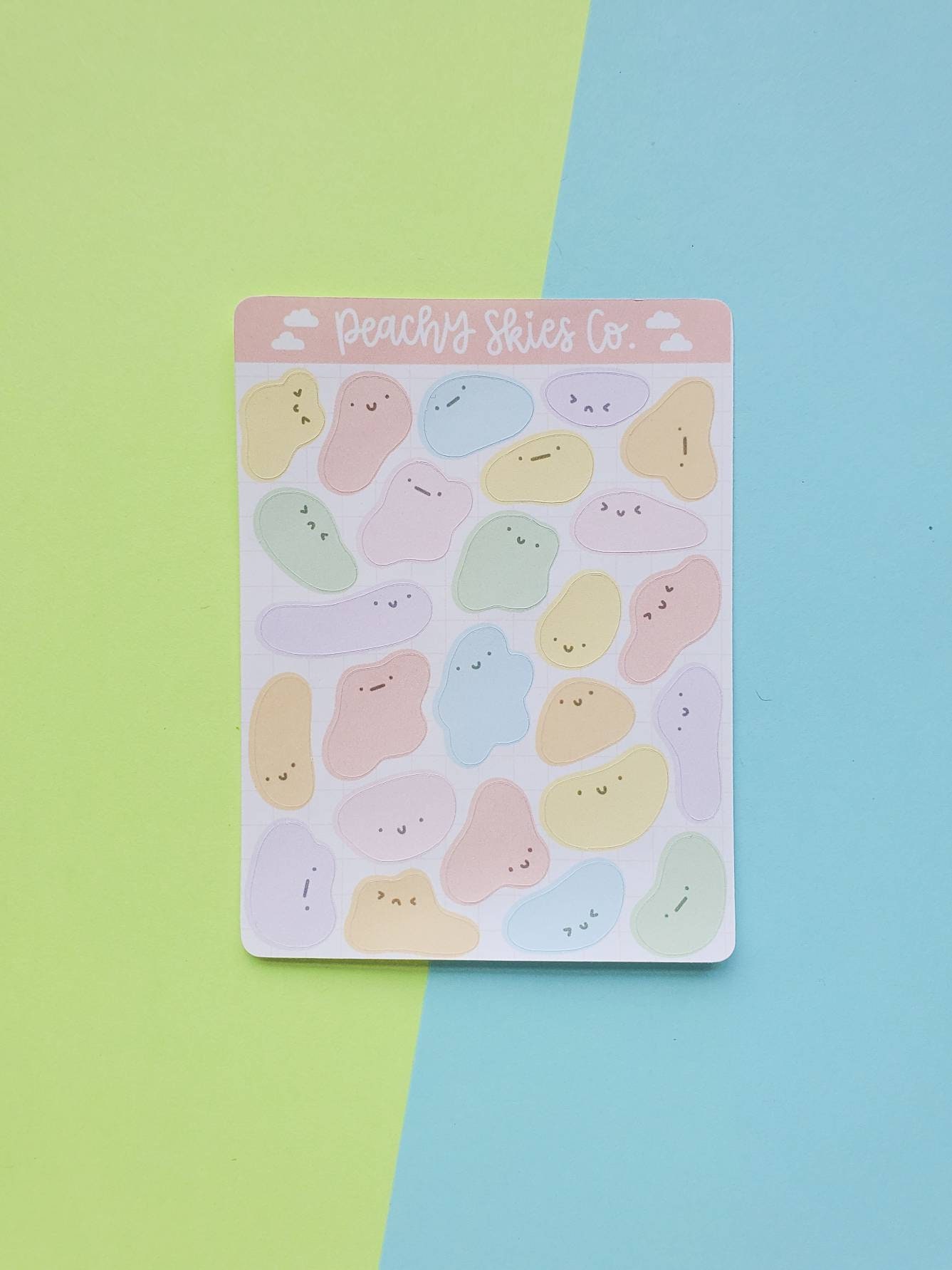 Mini Rainbow Blobs Sticker Sheets Stickers for Planners - Etsy Canada