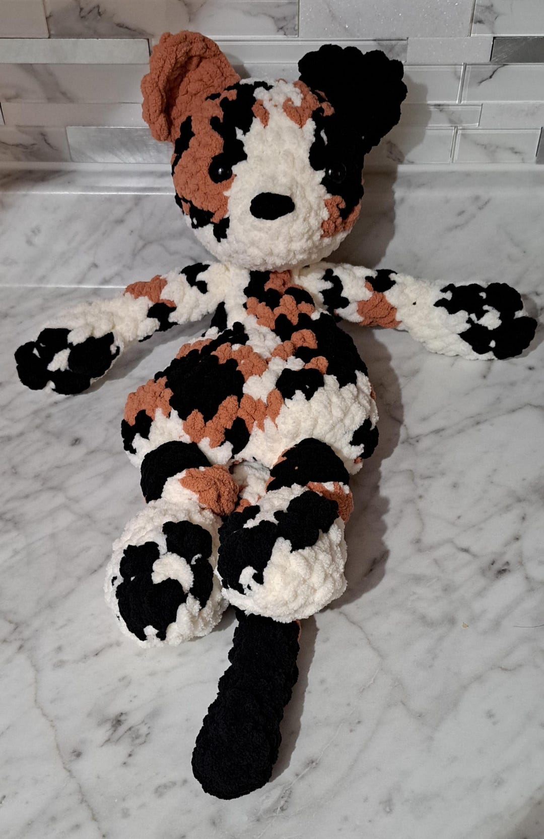 Crochet Cat Knotted Lovey, Cat Knotted Lovey, Calico Cat Knotted Lovey ...