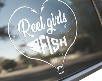 Reel Girls Fish Decal - Etsy