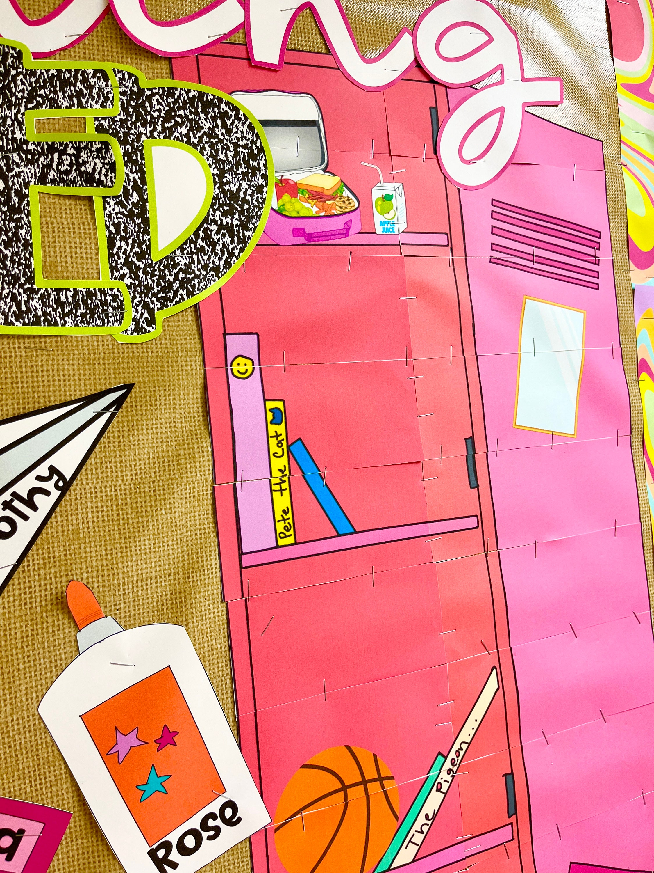 Learning Unlocked! - Back to School Bulletin Board Set/90s Retro ...