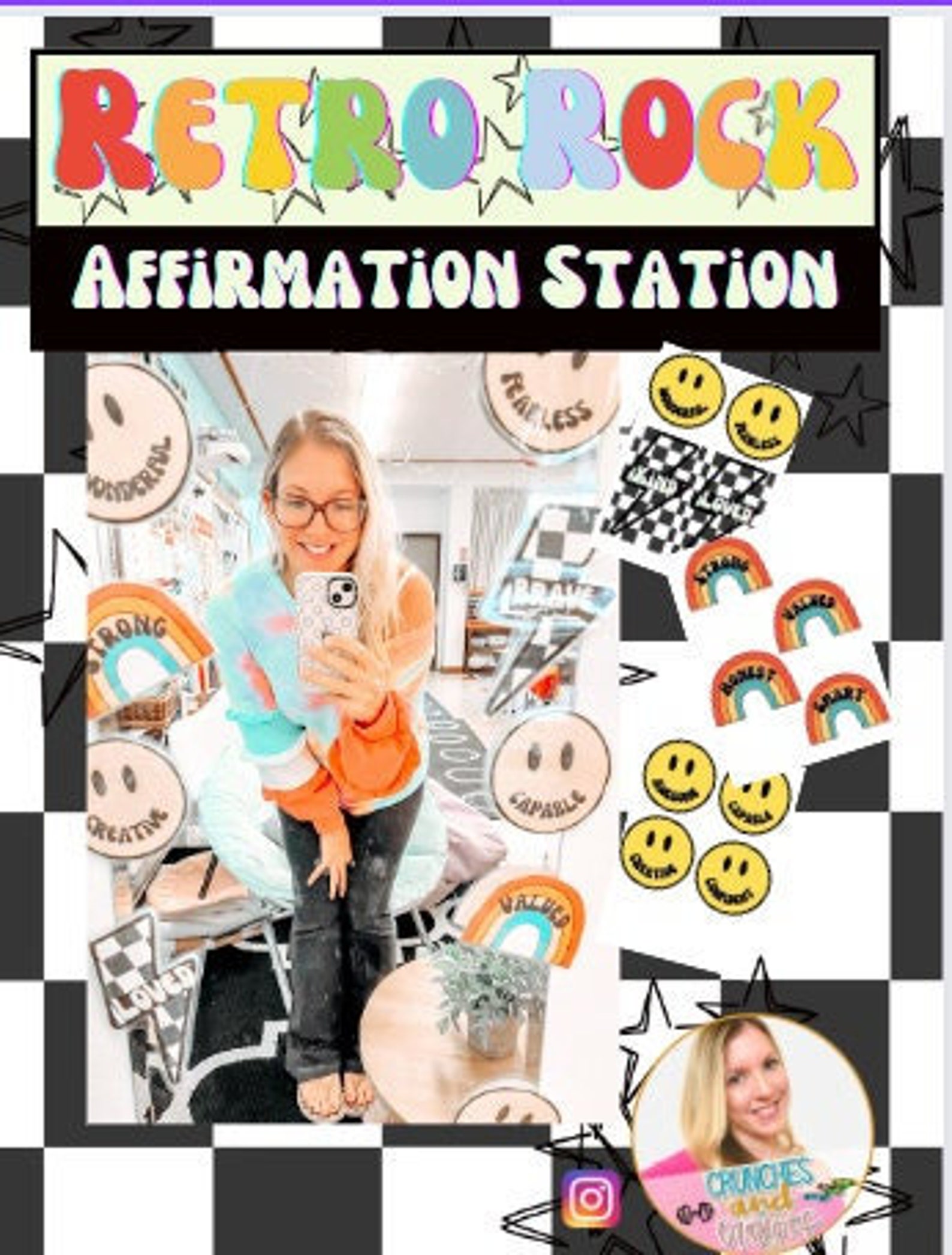 Retro Rock! Affirmation Station - Etsy
