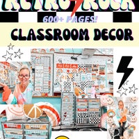 Groovy Garden Classroom Decor Bundle | Retro Colorful Decor - Etsy