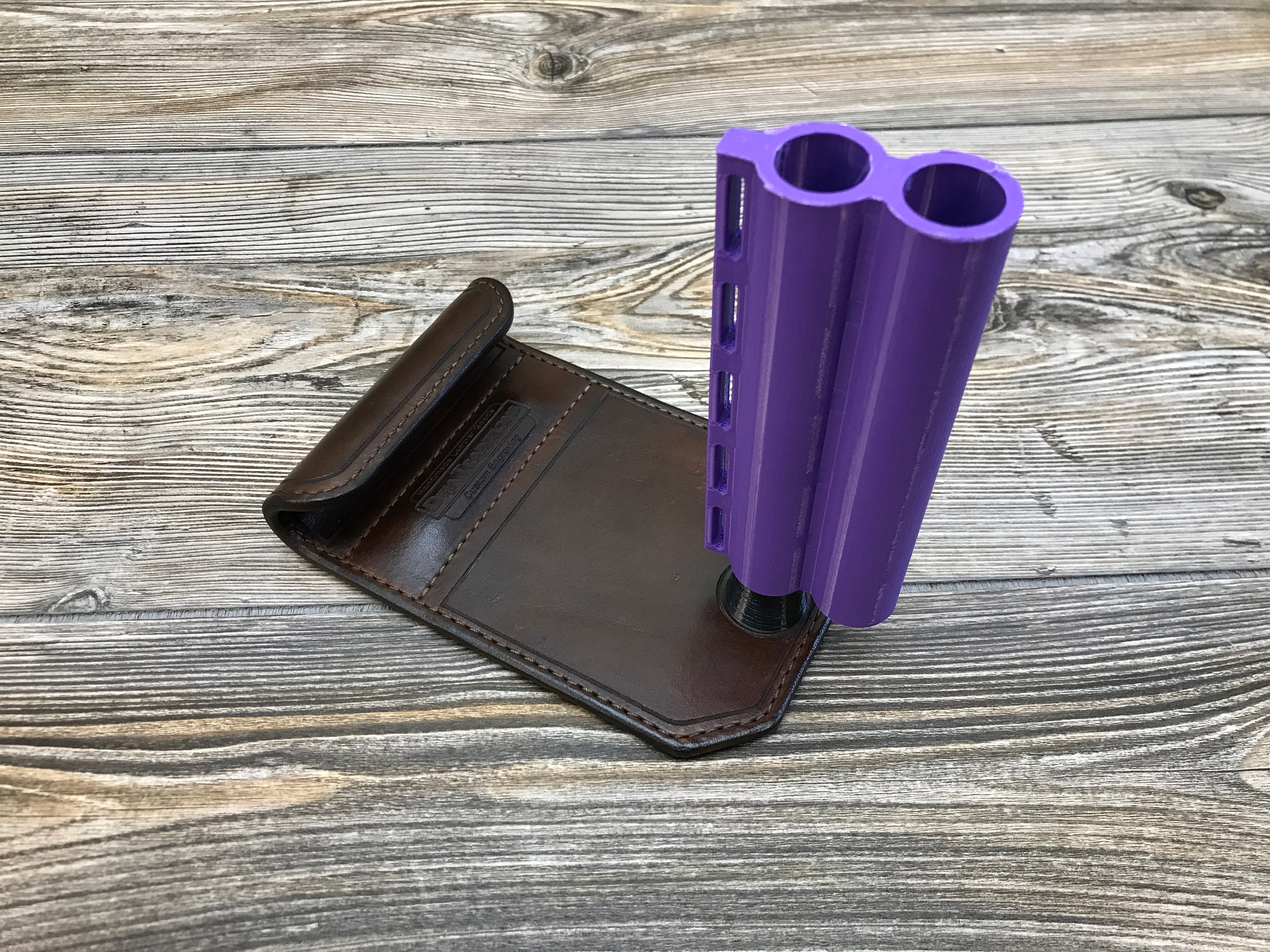 PERSONALIZED Leather Barrel Rest for Titanium or Stainless Steel Choke ...