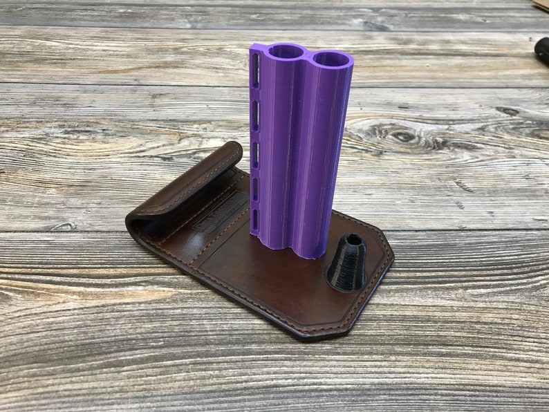 PERSONALIZED Leather Barrel Rest for Titanium or Stainless Steel Choke ...