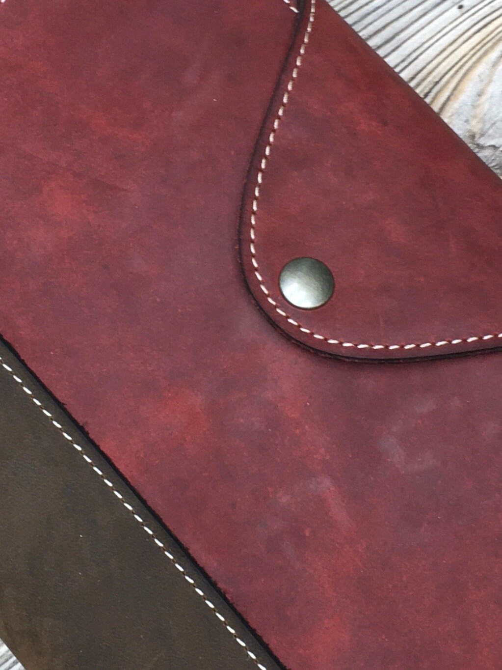 Custom Red & Brown Leather BIBLE Cover PERSONALIZED Leather - Etsy