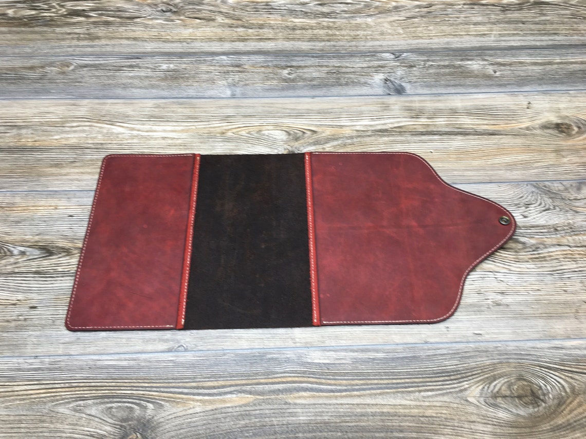 Custom Red & Brown Leather BIBLE Cover PERSONALIZED Leather - Etsy