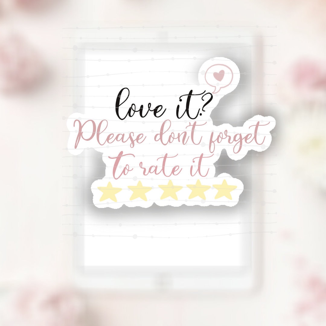 5 Star Review Sticker PNG Sticker Small Business Sticker Happy Mail ...