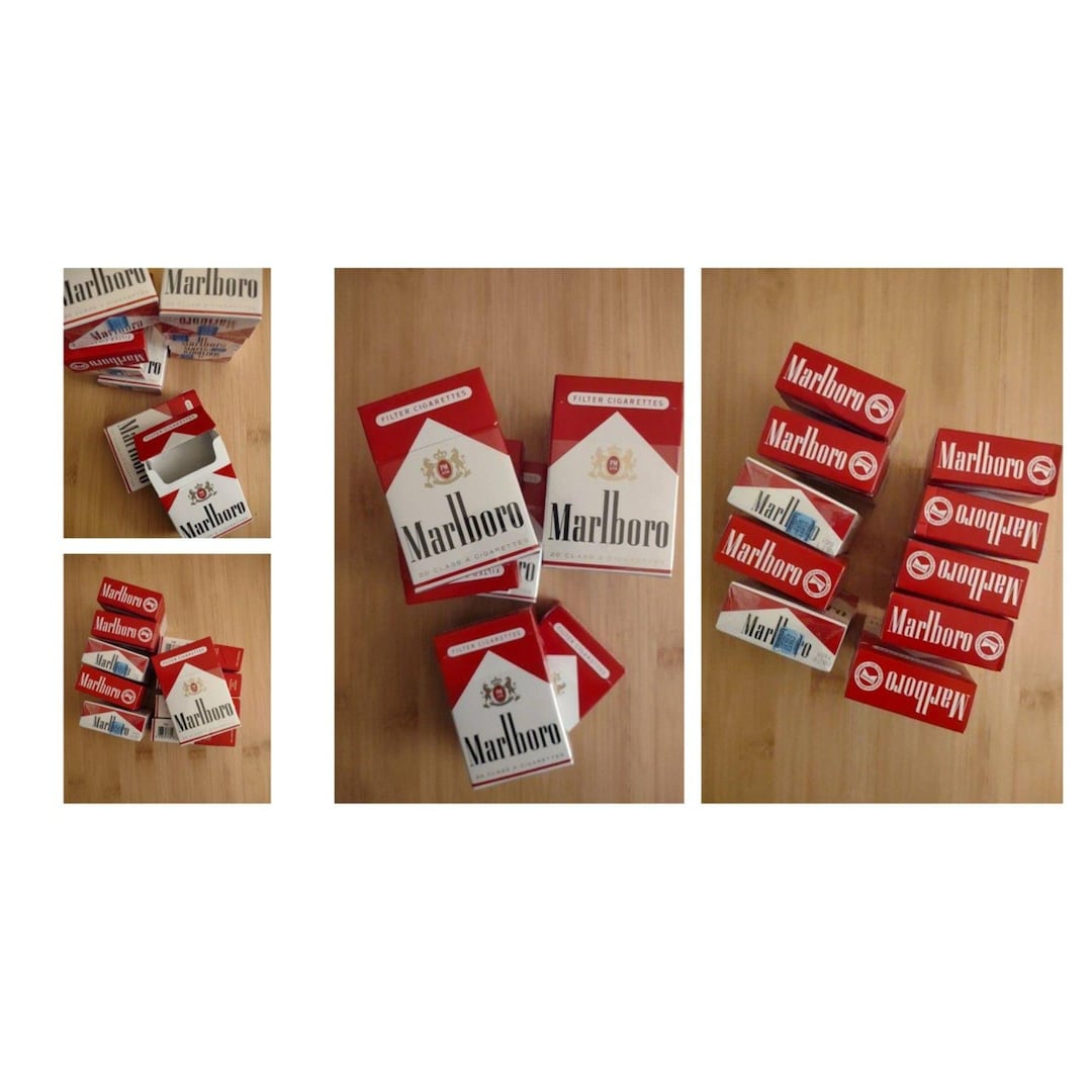 Marlboro Cigarette Empty Craft Boxes Collectible 10 Boxes - Etsy