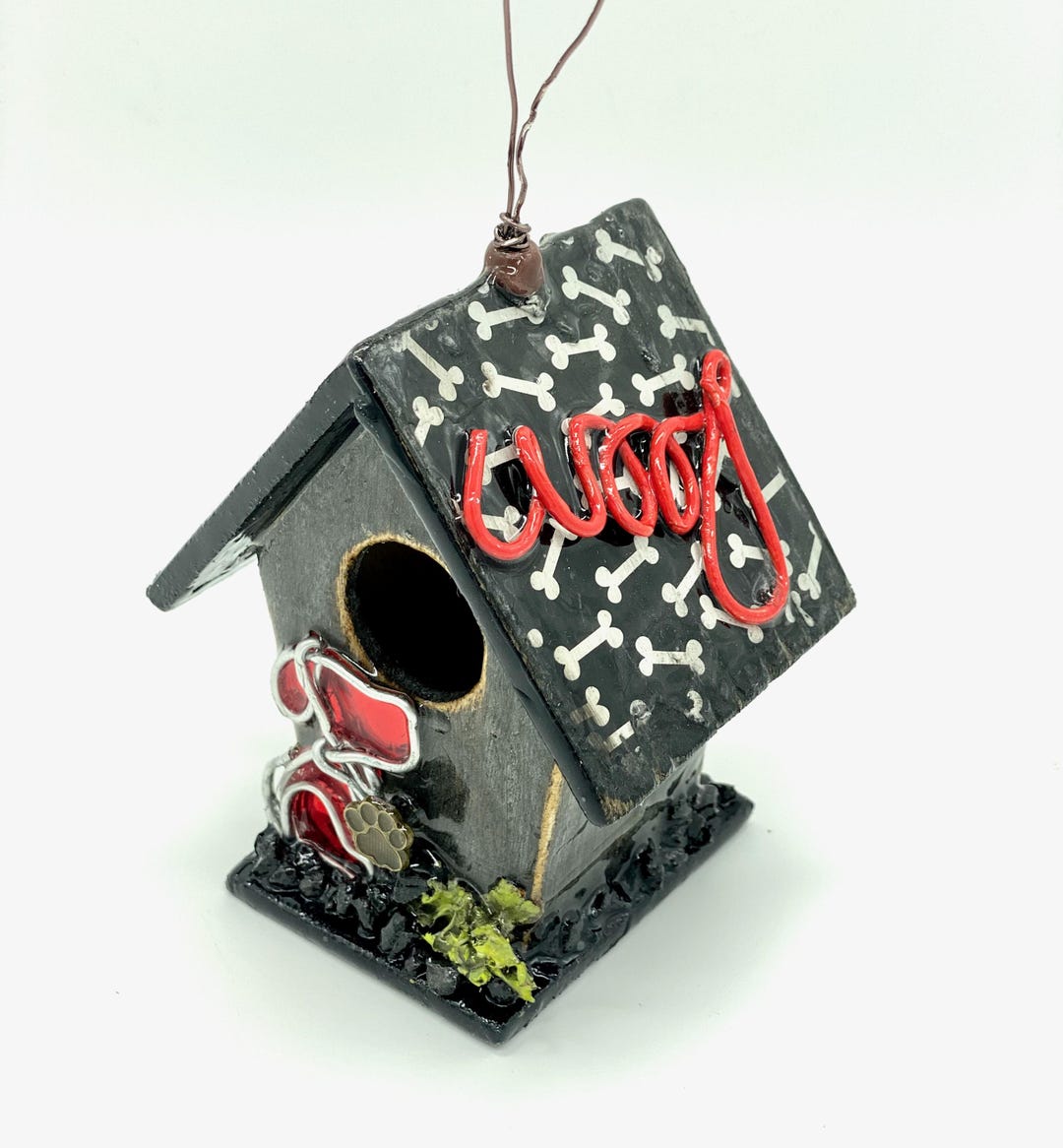 Miniature Turtle Birdhouse, New Home Gift, Handpainted, Hanging ...
