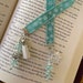 Light Blue Snowflake Bookmark, Handmade Bookmark, Ribbon Bookmark ...
