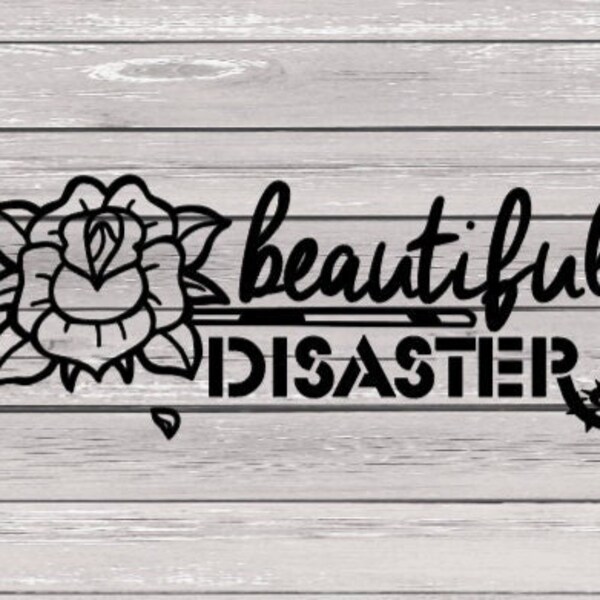 Beautiful Disaster Svg - Etsy