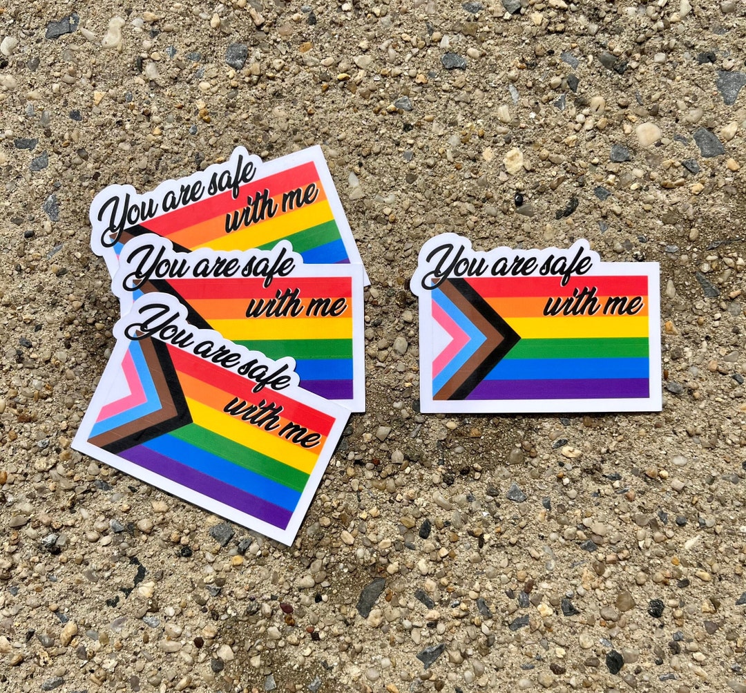 You Are Safe With Me Pride Flag Laptop Sticker Decal - Etsy