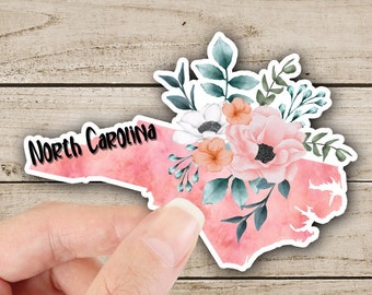 Personalized North Carolina License Plate Decals Stickers Version 1 ...