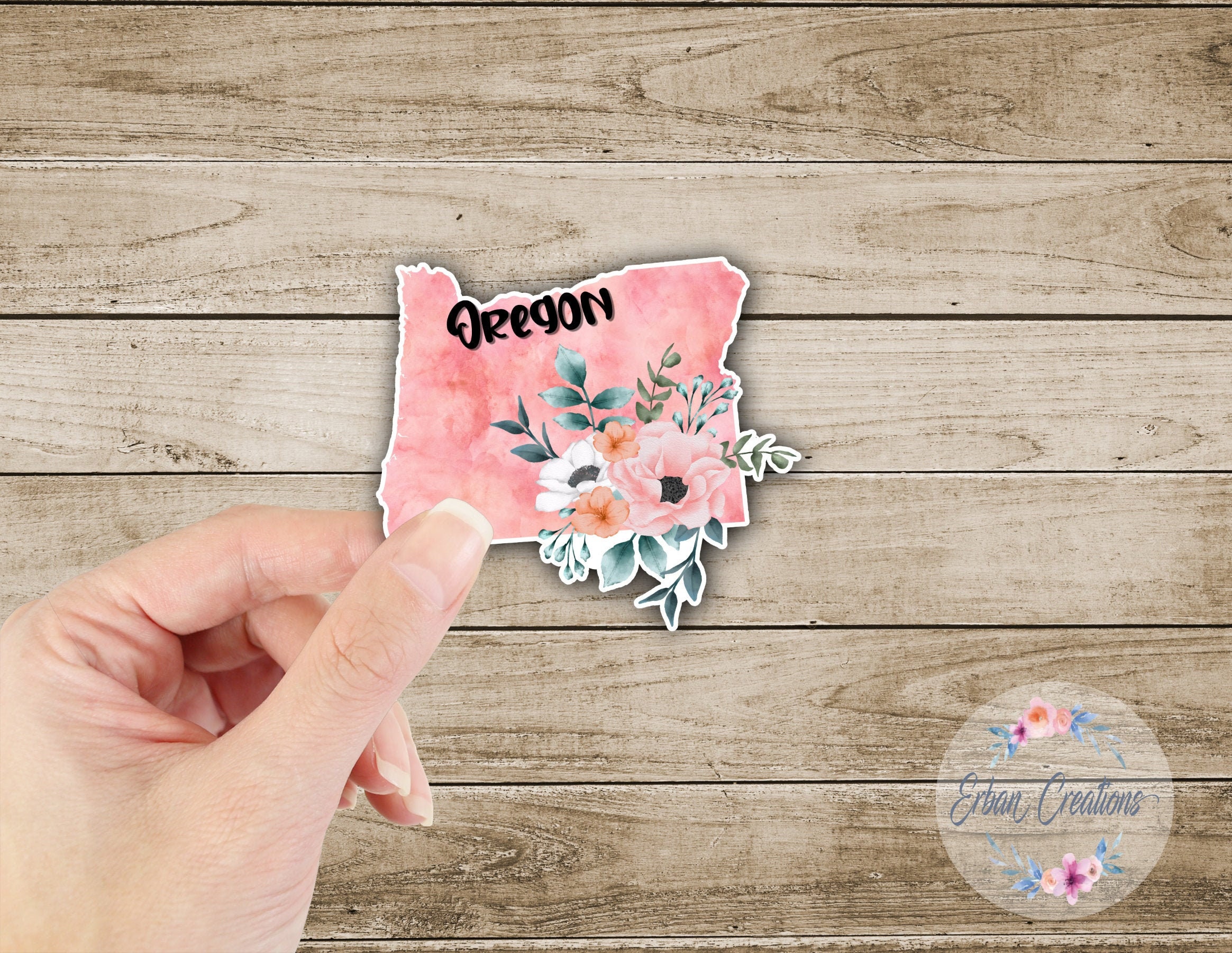 Oregon Vinyl Sticker State Decal Matte Sticker State of | Etsy