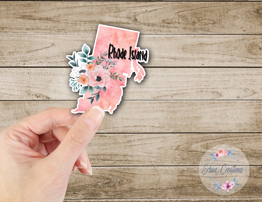 Rhode Island Vinyl Sticker, State Decal Matte Sticker, State of Rhode ...