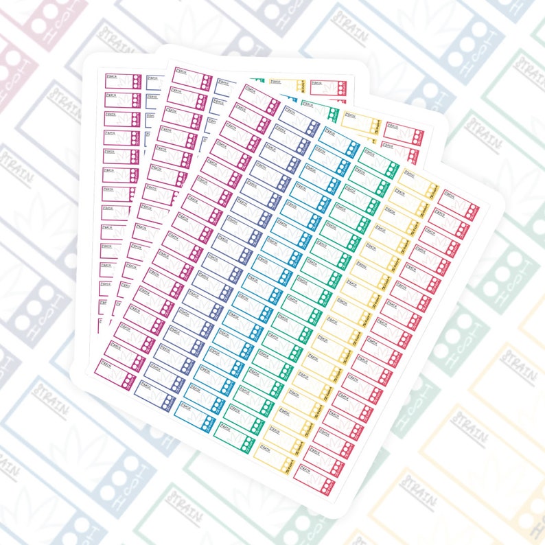 Printable 510 Cartridge Vape Strain Sticker Labels, Dab Pen, Cart ...
