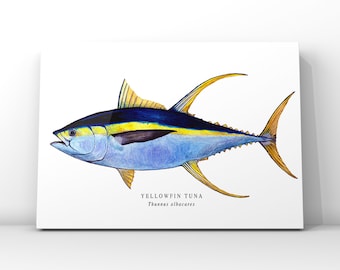 Yellowfin Tuna Art Print - Etsy