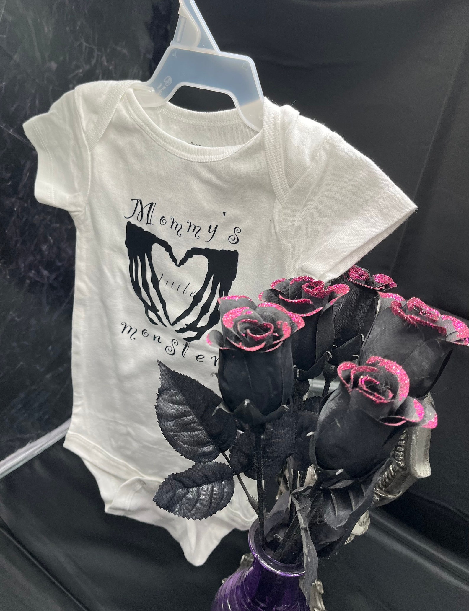 Goth Baby Clothes - Mommy's Little Monster - Spooky Baby Bodysuit ...