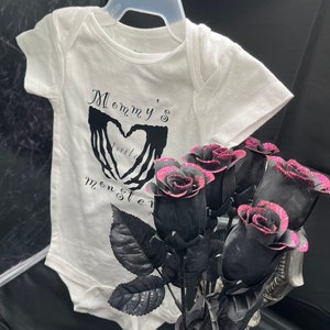 Goth Baby Clothes - Mommy's Little Monster - Spooky Baby Bodysuit ...