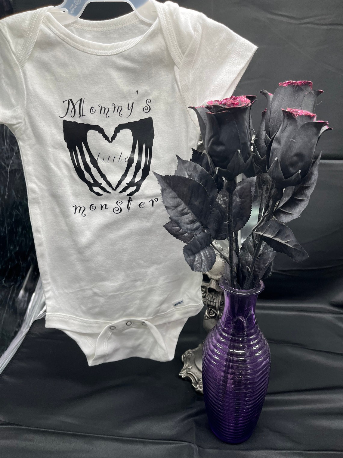 Goth Baby Clothes - Mommy's Little Monster - Spooky Baby Bodysuit ...