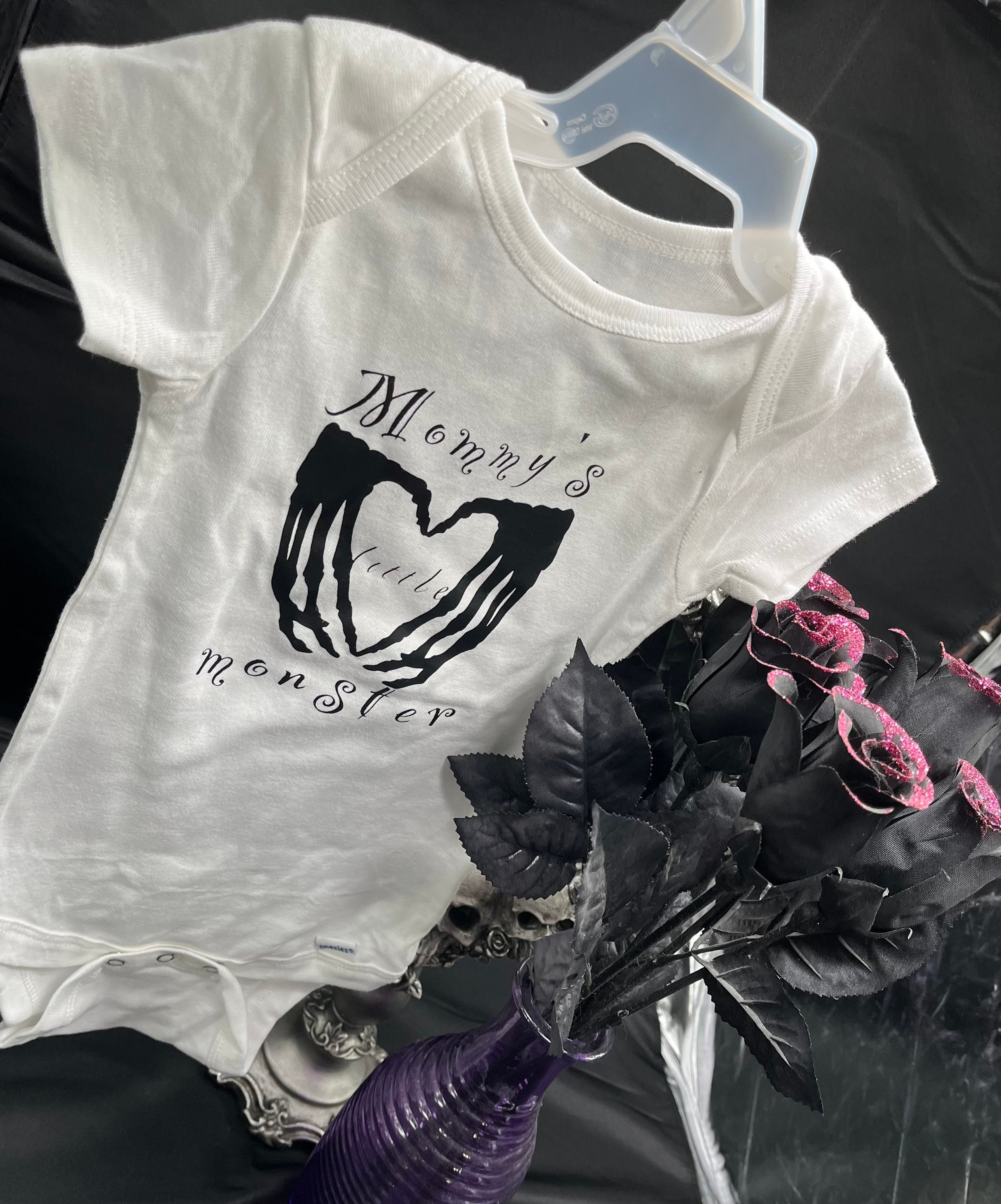 Goth Baby Clothes - Mommy's Little Monster - Spooky Baby Bodysuit ...