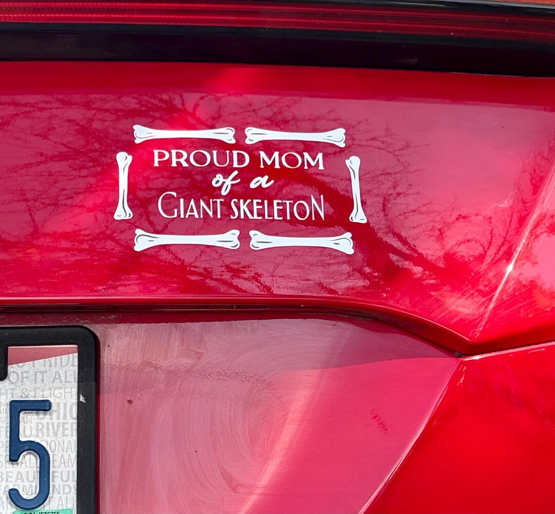 Giant Skeleton Owner Car Decal - Etsy