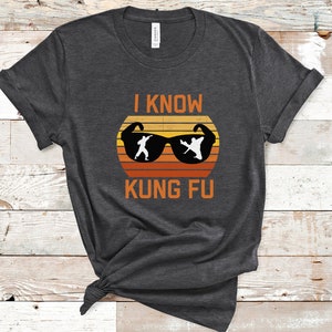 Chuck TV Show Shirt I Know Kung Fu the Intersect Glasses - Etsy